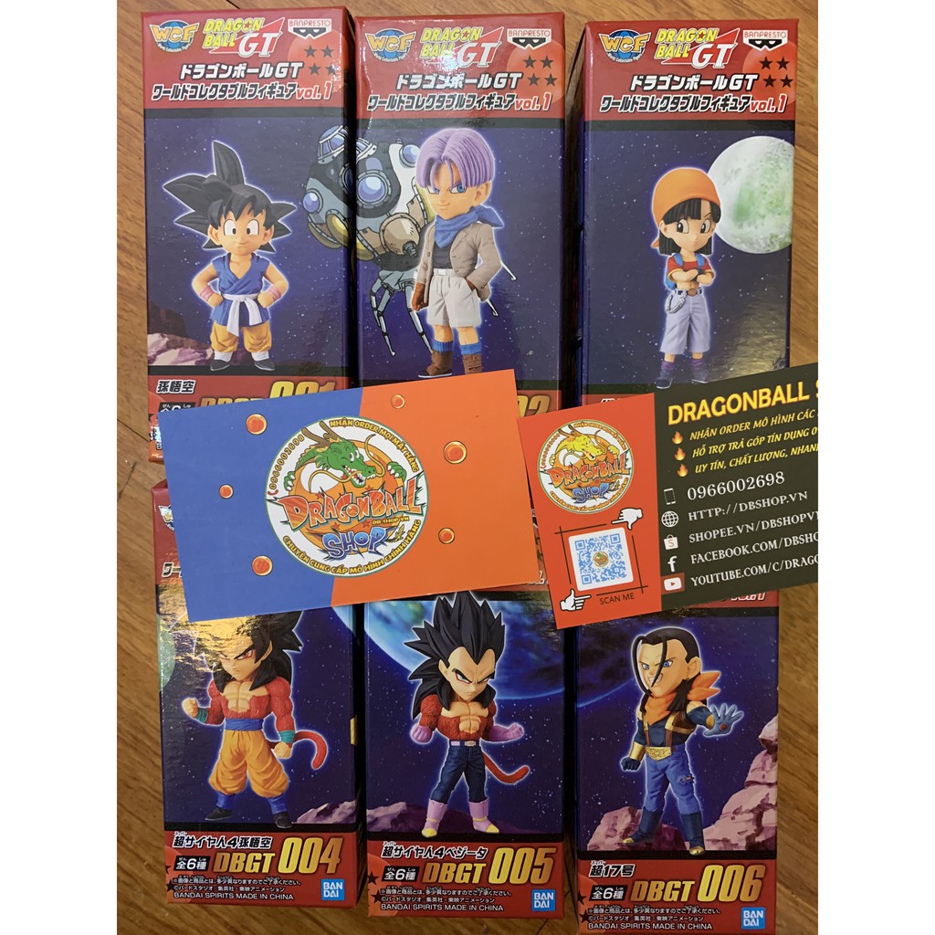 Mô hình Dragonball chính hãng - DragonballGT - DBGT WCF VOL.1 | Shopee Việt Nam