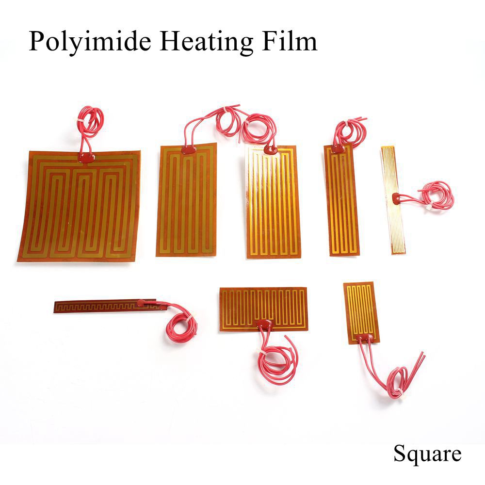5V 12V 24V PI Heating Film Plate Polyimide Heating Electric Heated ...