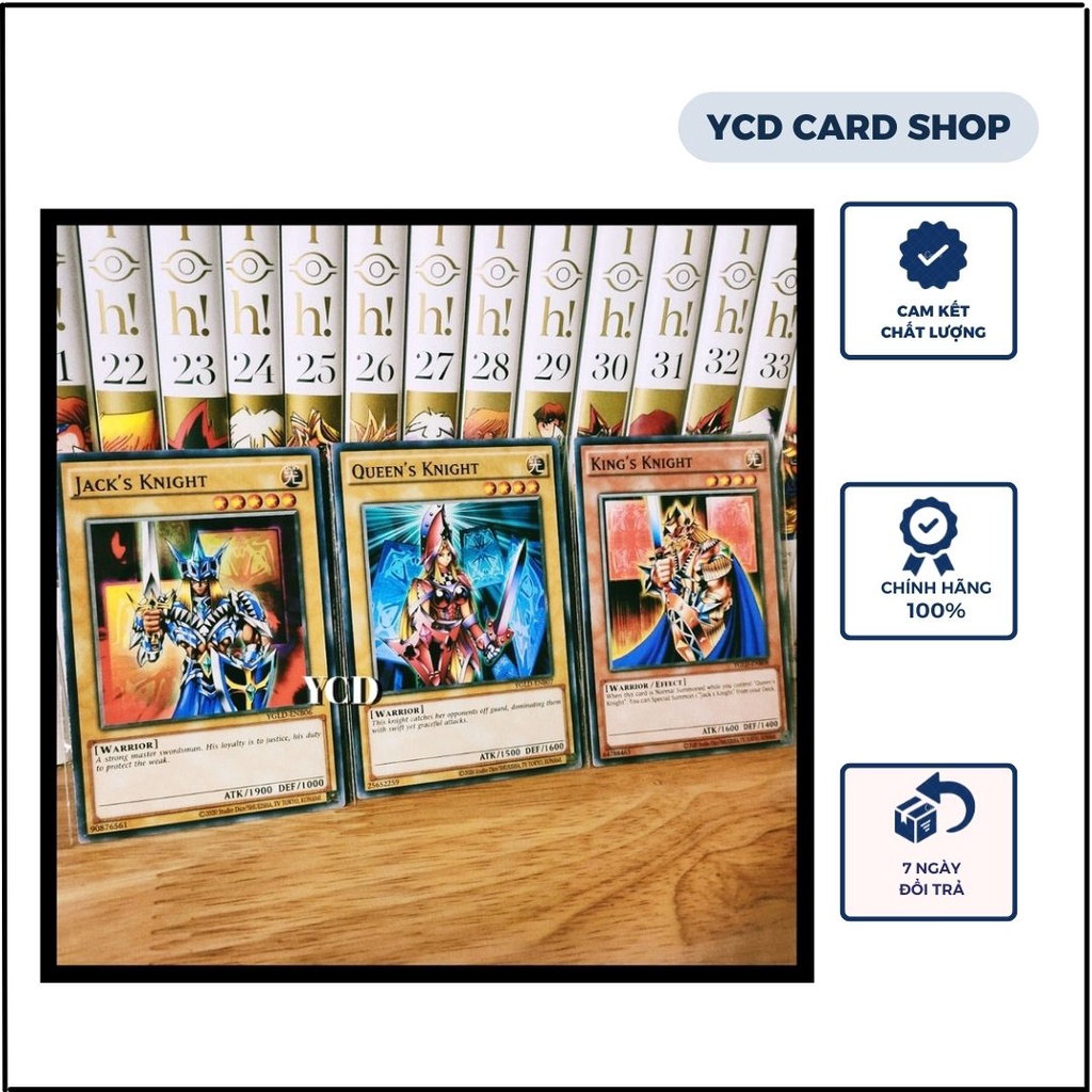Thẻ bài Yugioh chính hãng set JQK - common | Shopee Việt Nam