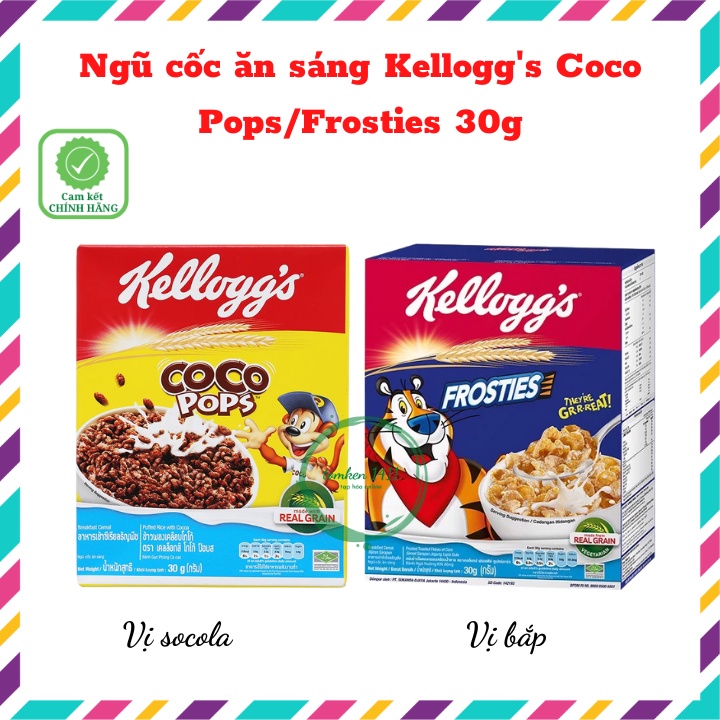 Ngũ cốc Kellogg's Coco Pops/Frosties hộp 30g | Shopee Việt Nam