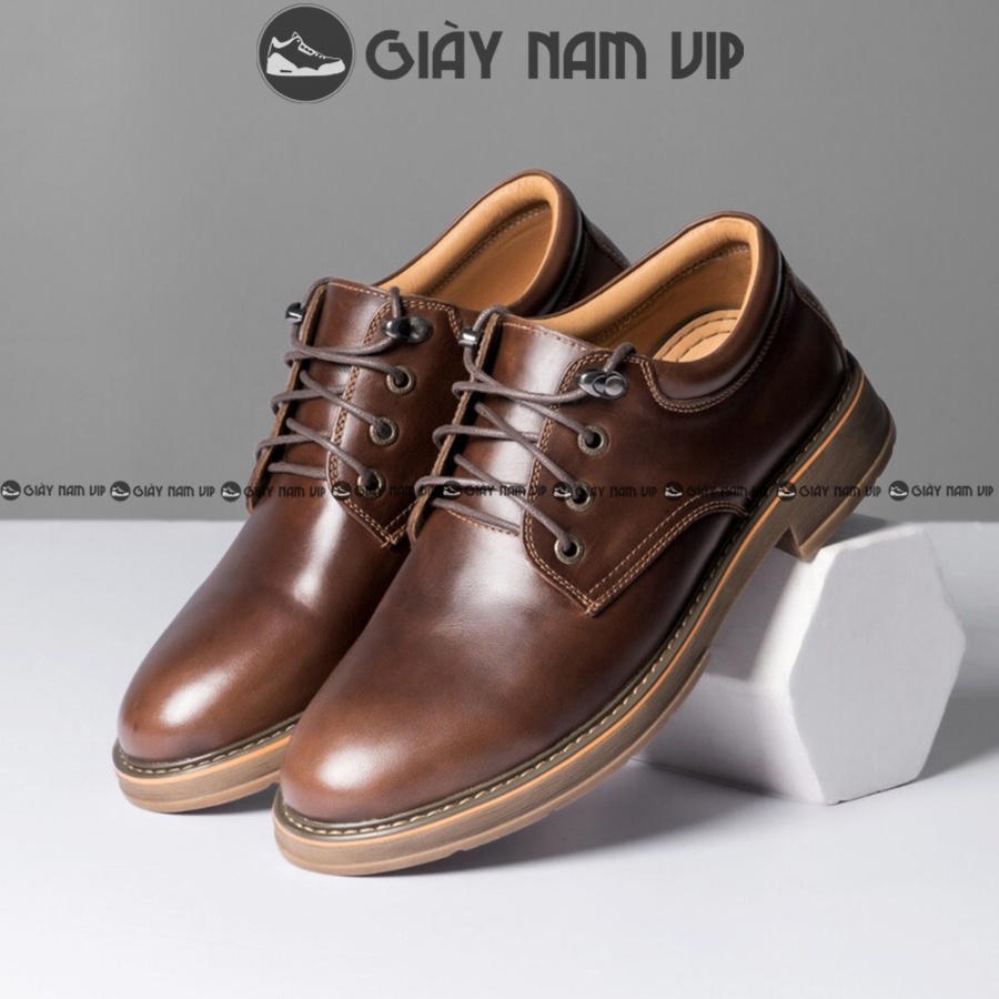 Giày Đốc Nam Cổ Ngắn Kiểu Hàn Quốc Da Bò Cao Cấp GIAYNAMVIP Giày Nam Cổ ...