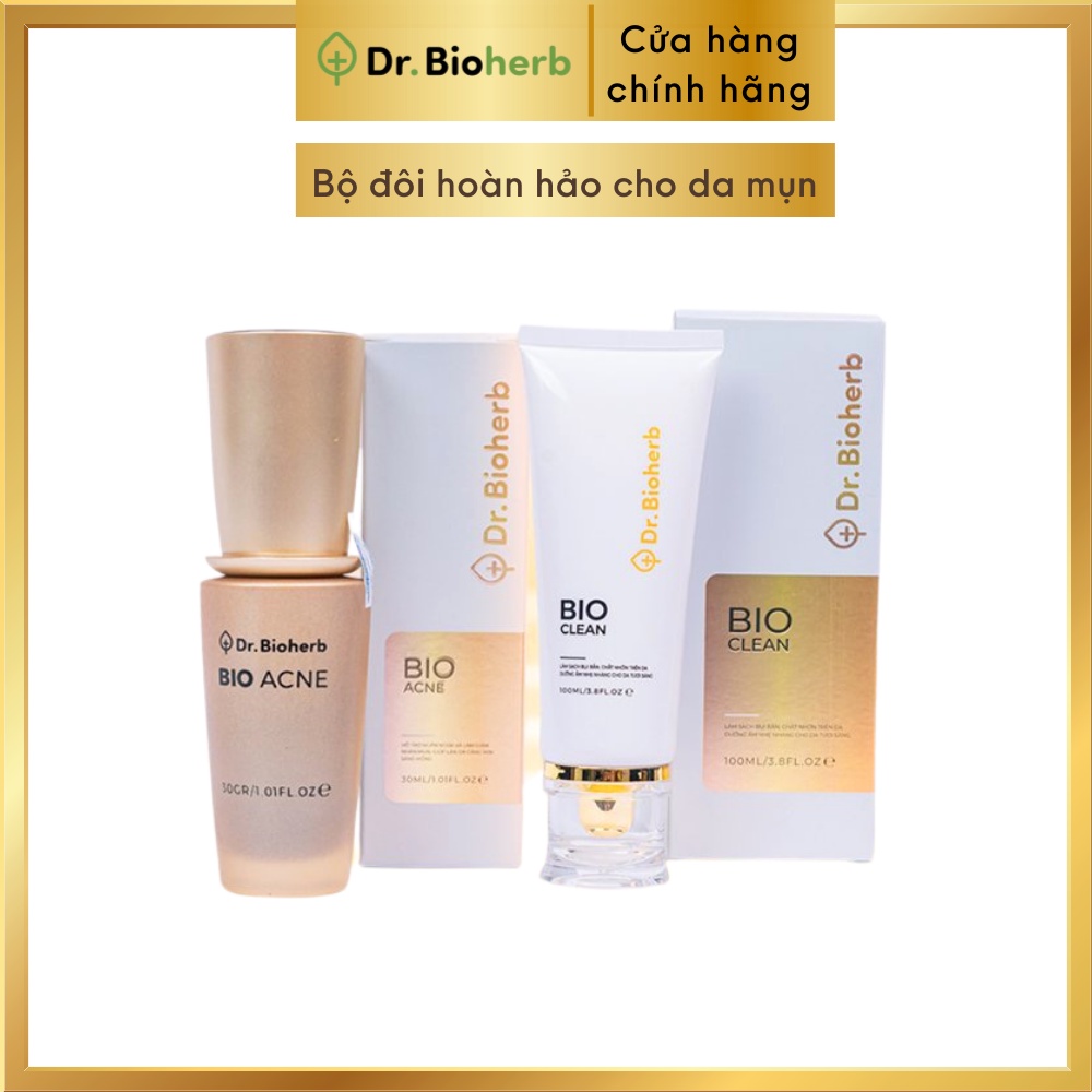 Bộ sản phẩm sinh học loại bỏ mụn an toàn, lành tính, phù hợp nhiều loại da Dr.Bioherb | Shopee ...