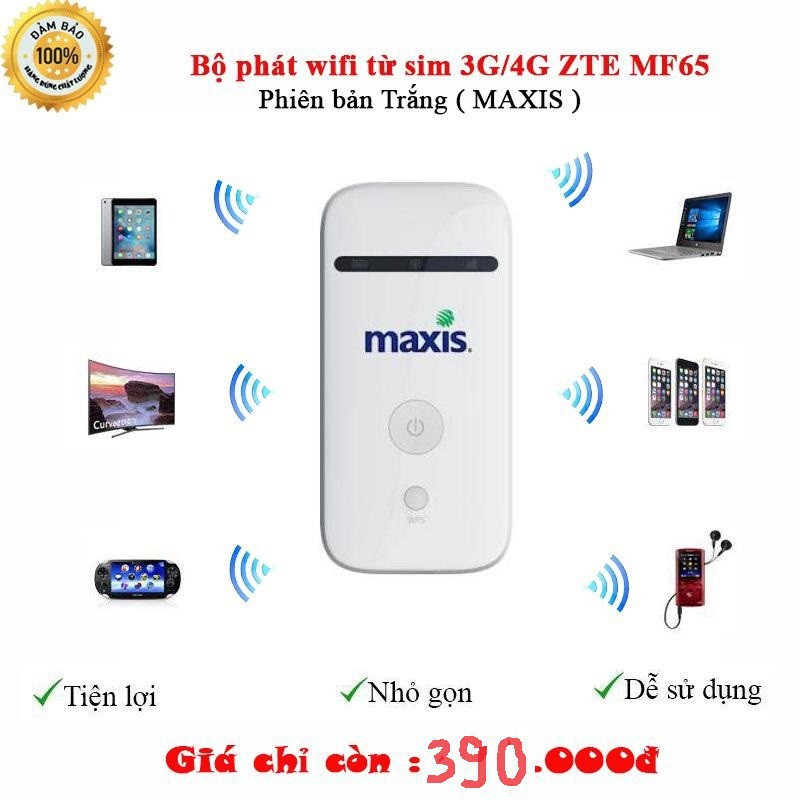 Bộ phát WIFI từ sim 3G/4G MAXIS chuẩn ZTE-BH 12 Tháng | Shopee Việt Nam