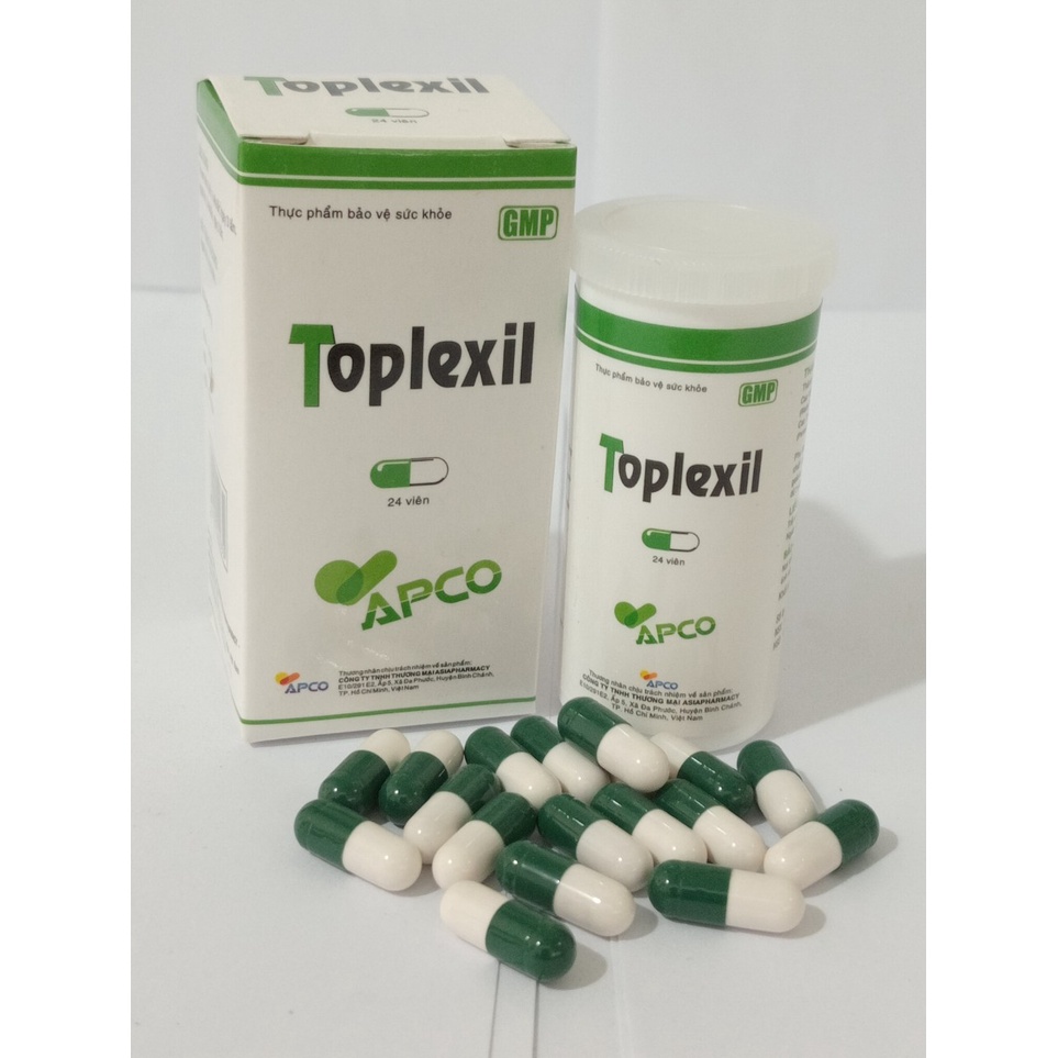 TOPLEXIN Apco Lọ 24 viên giúp giảm ho, long đàm | Shopee Việt Nam