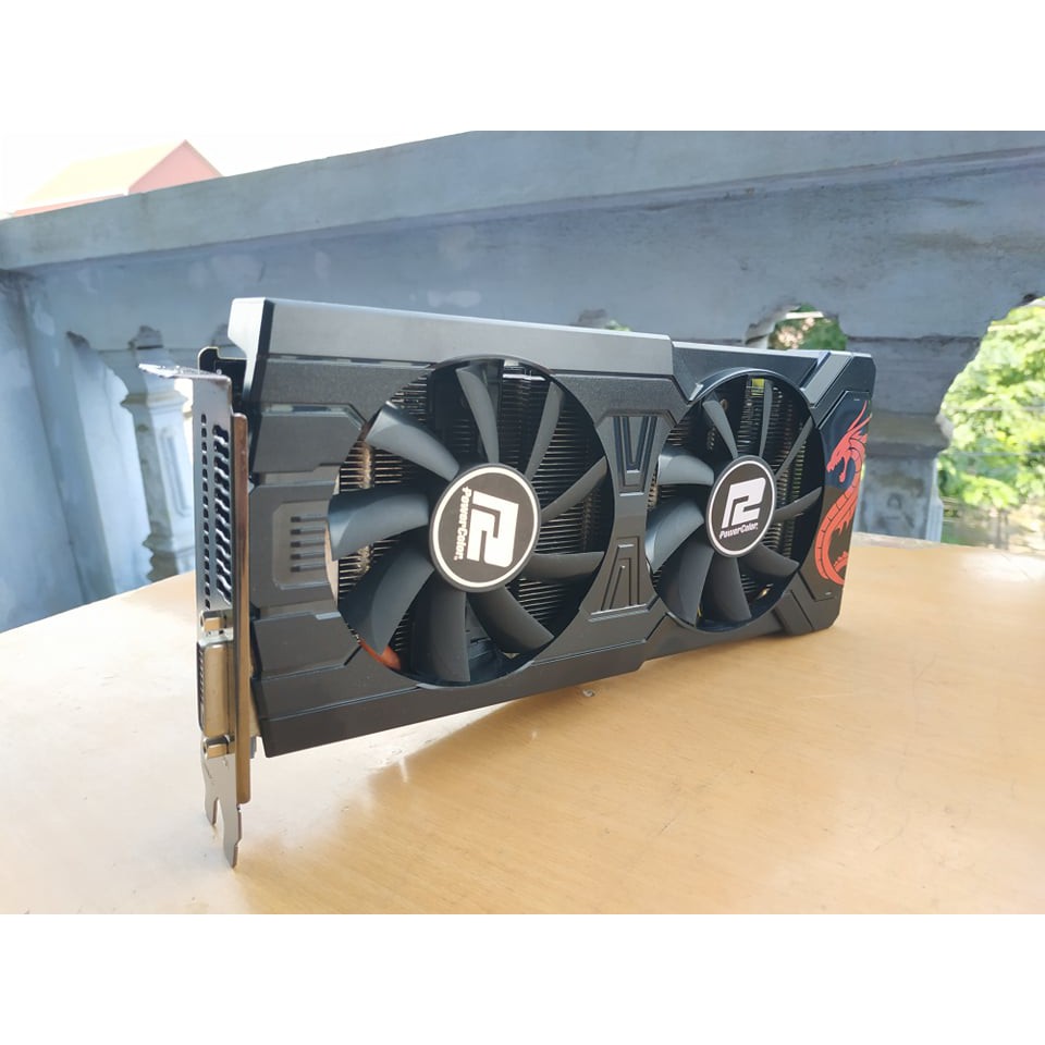 Card màn hình Powercolor RX 570 4G Red Dragon 1DVI | Shopee Việt Nam