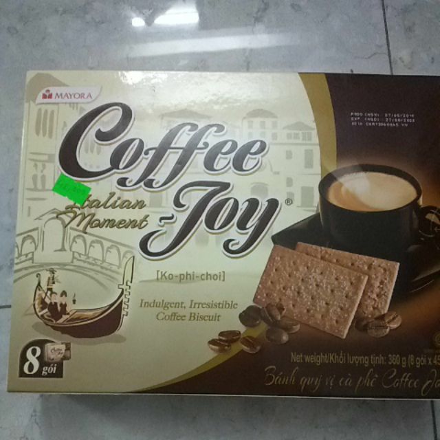 Bánh qui vị cà phê coffee joy 360g(8gói×45g) | Shopee Việt Nam