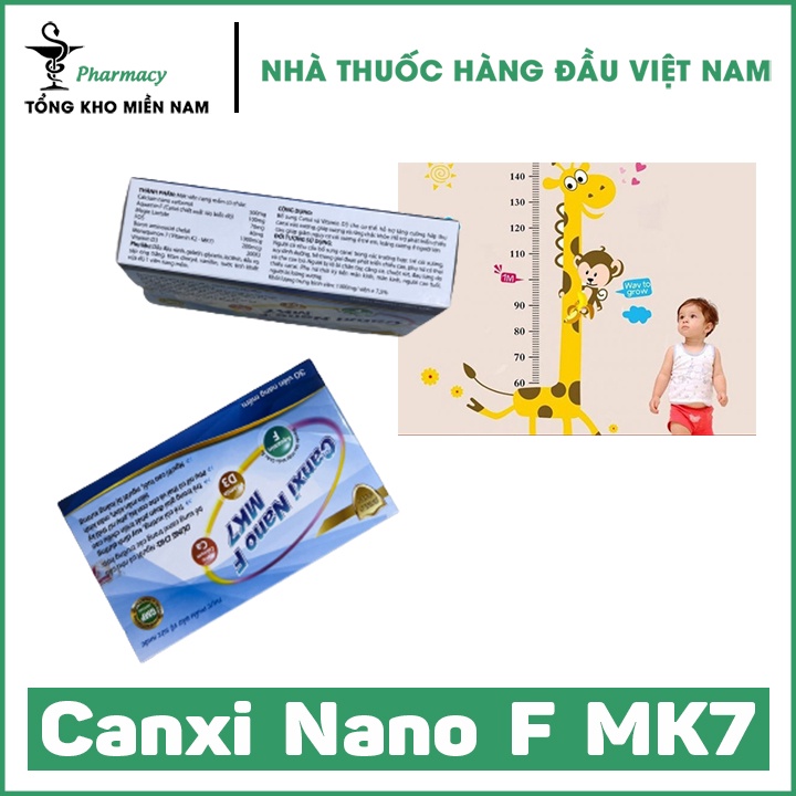 Canxi Nano F MK7 - Hộp 30 viên - Hỗ Trợ Tăng Cường Hấp Thu Canxi - TKMn | Shopee Việt Nam