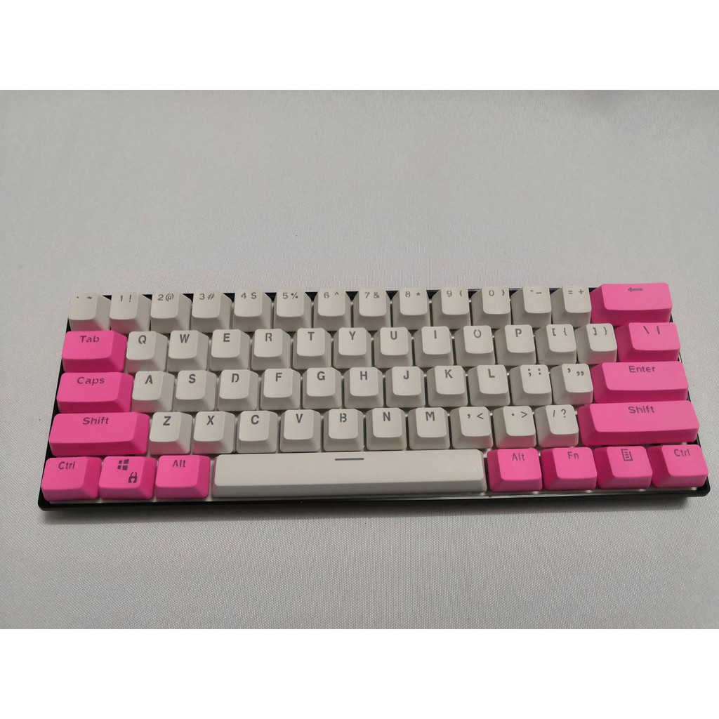 Đen trắng 61 keycaps Chất liệu PBT Keycaps cao cấp OEM Keycaps bàn phím ...