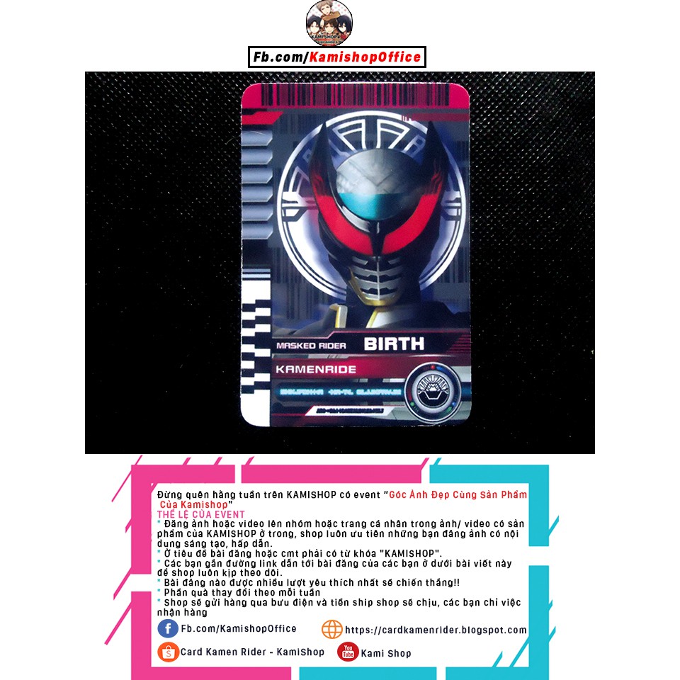 Thẻ Card Kamen Rider Birth | Shopee Việt Nam