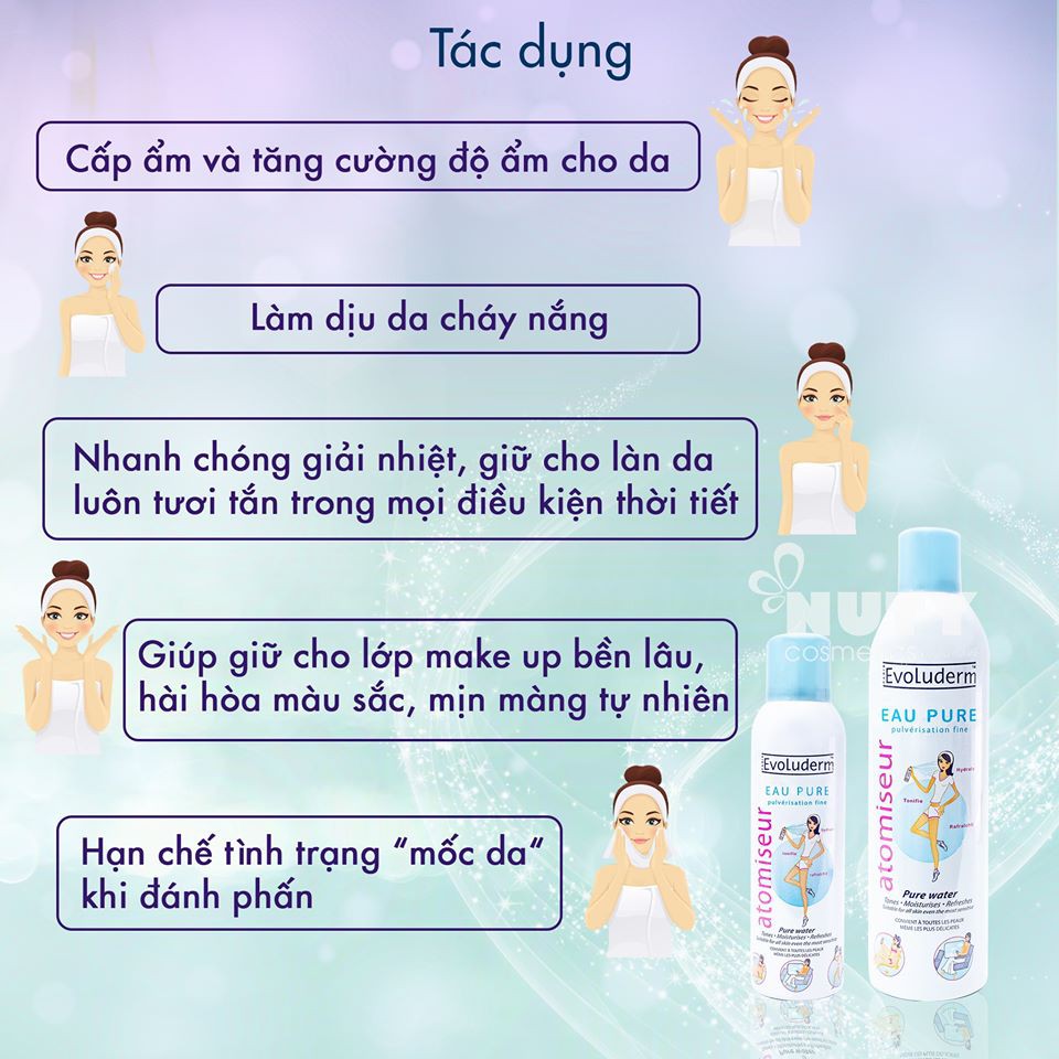 Xịt Khoáng Evoluderm Pure Water Spray (400ml) | Shopee Việt Nam