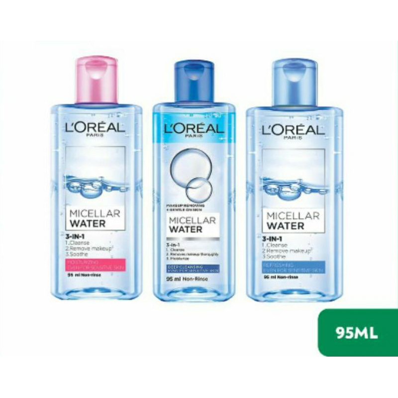 Nước tẩy trang L'oréal Micellar Water 3in1 95ml | Shopee Việt Nam