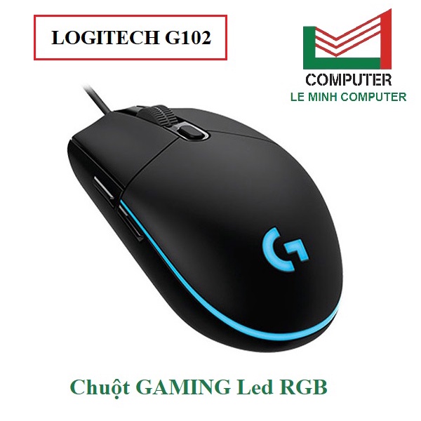 Chuột GAMING LOGITECH G102 Đen Led RGB | Shopee Việt Nam