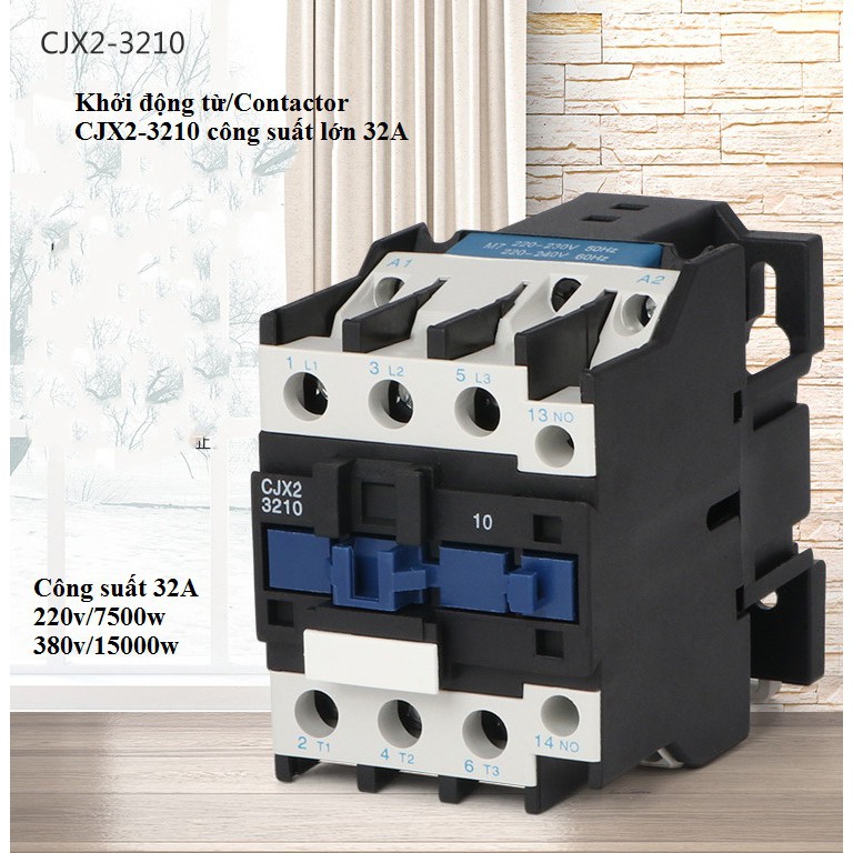 Khởi động từ contactor CJX2 3210-380V,220V 50/60Hz | Shopee Việt Nam