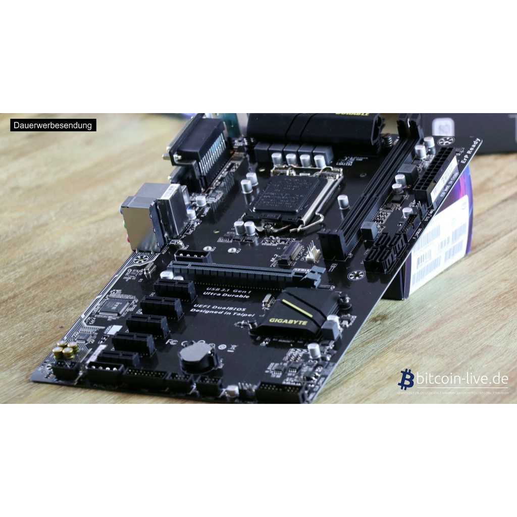 Bo mạch chủ Main Giga H110-D3A đã Mod chạy được CPU I3 9100F (7W) 20 ...