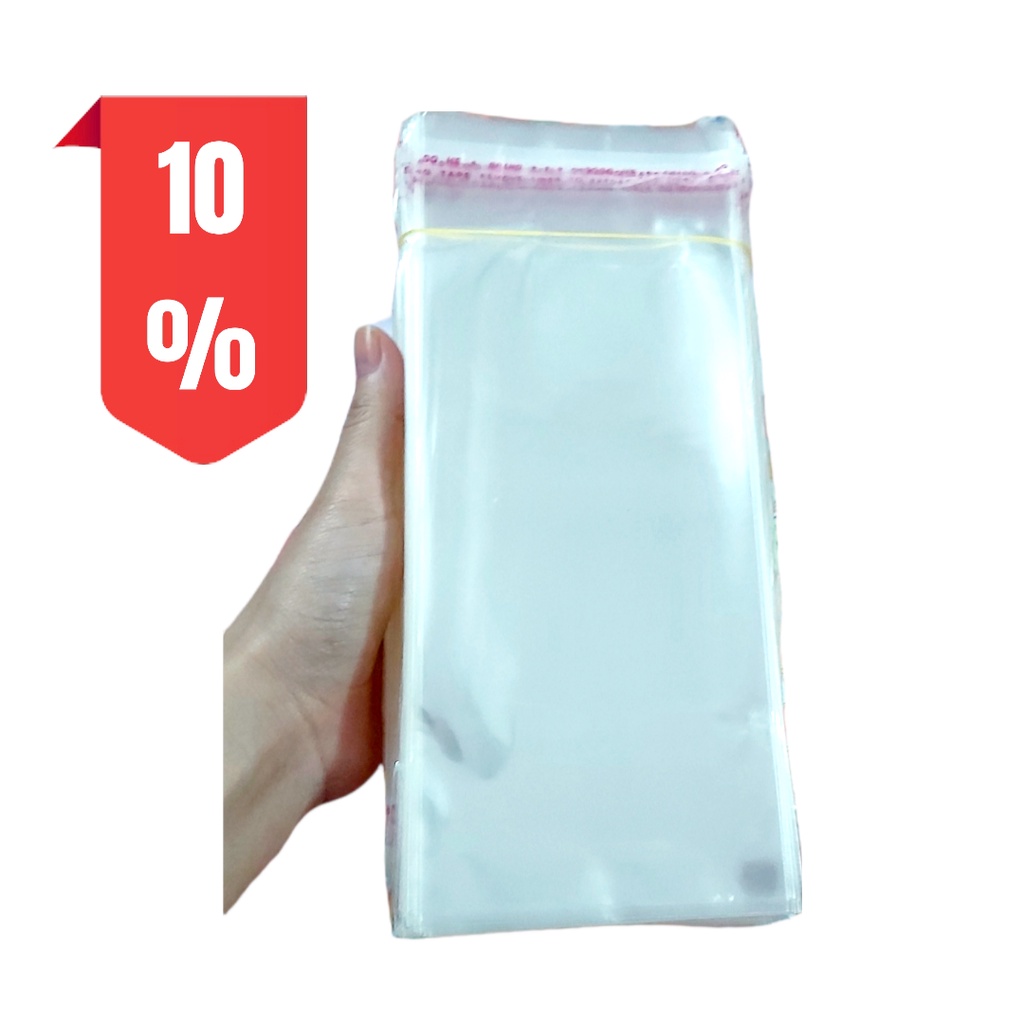200g túi nilong có dán miệng đựng bao lì xì (9x17+3nắp) | Shopee Việt Nam