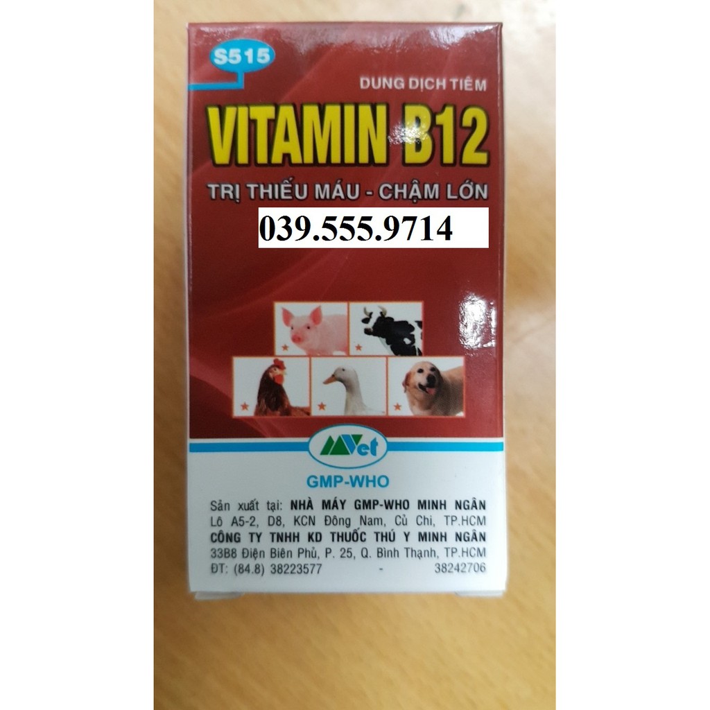 Vitamil B12 - giúp giải độc cho cây trồng và hỗ trợ thiếu máu cho động ...