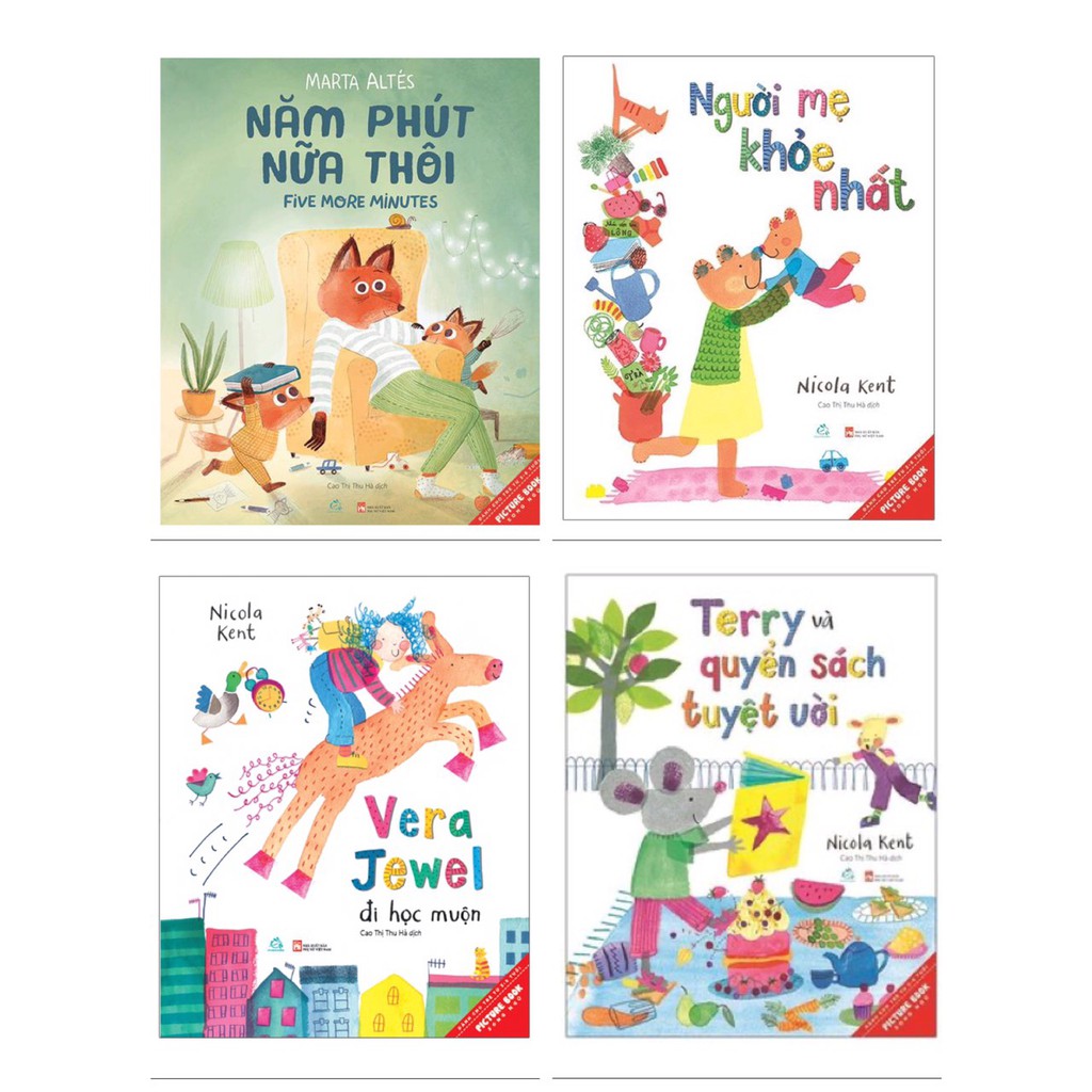 Sách Tranh Gia Đình Dấu Yêu:Năm Phút Nữa Thôi, Người Mẹ Khỏe Nhất,Terry ...