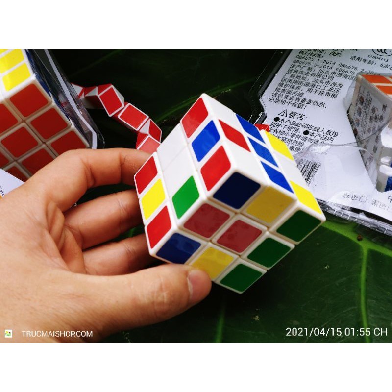 Rubic 3 Tầng Khối Lập Phương Xoay Mượt Lõi Cứng Cáp Bền Robic tặng móc ...