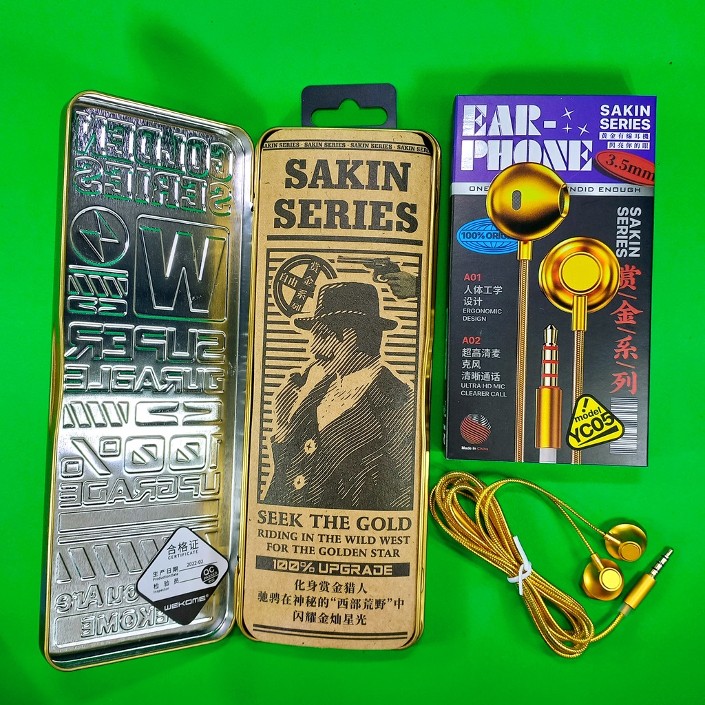 Tai nghe jack 3.5 có dây Wk YC05 nghe nhạc, nghe gọi, âm thanh chuẩn ...