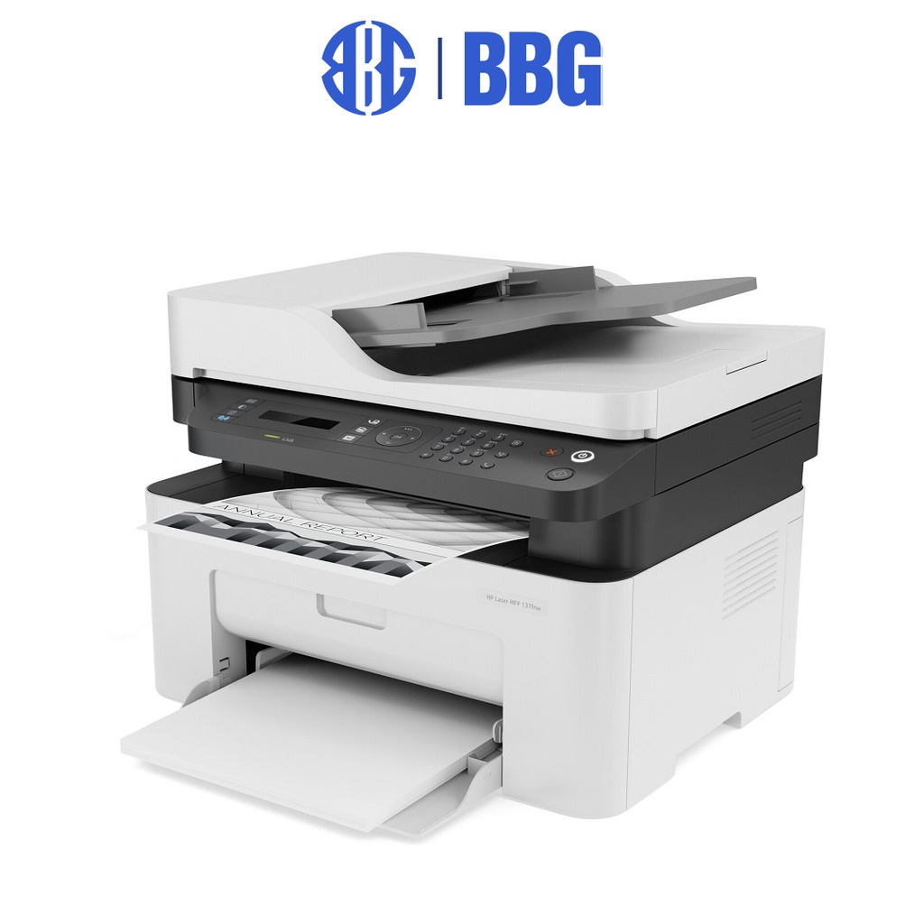 Máy in đa chức năng HP LaserJet MFP 137FNW - 4ZB84A | Shopee Việt Nam