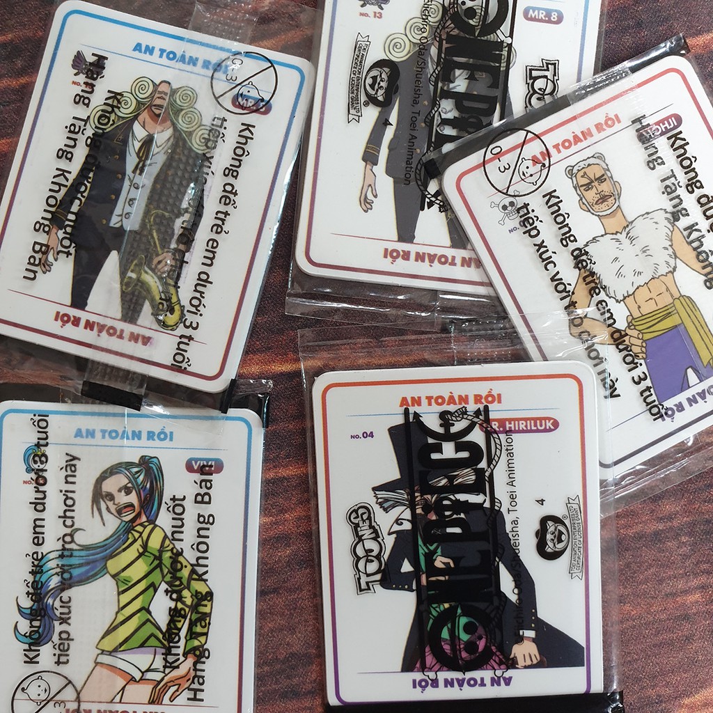 Thẻ An Toàn BỘ CƠ BẢN - TOONIES One Piece BOOM | Shopee Việt Nam