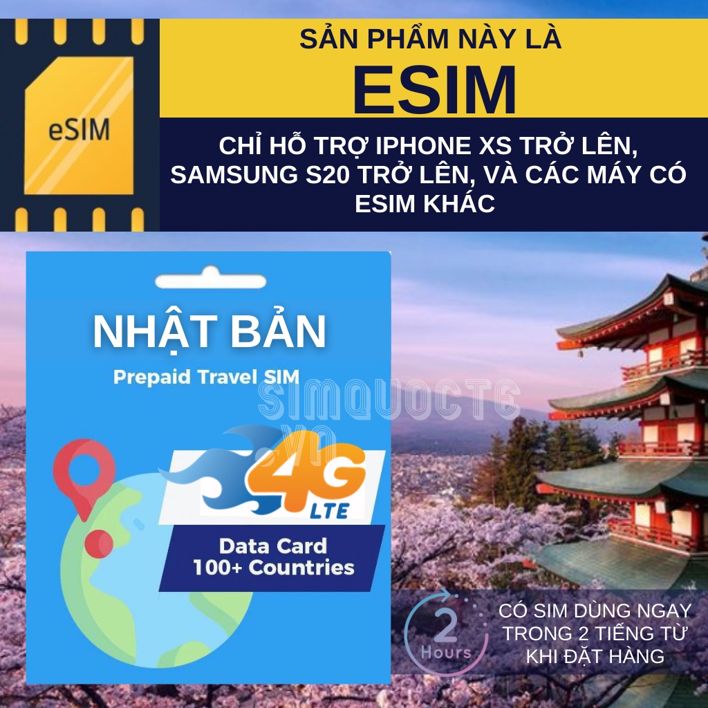 [Esim] Sim du lịch 4G Nhật Bản tiện dụng tiết kiệm có nhiều gói cước ...