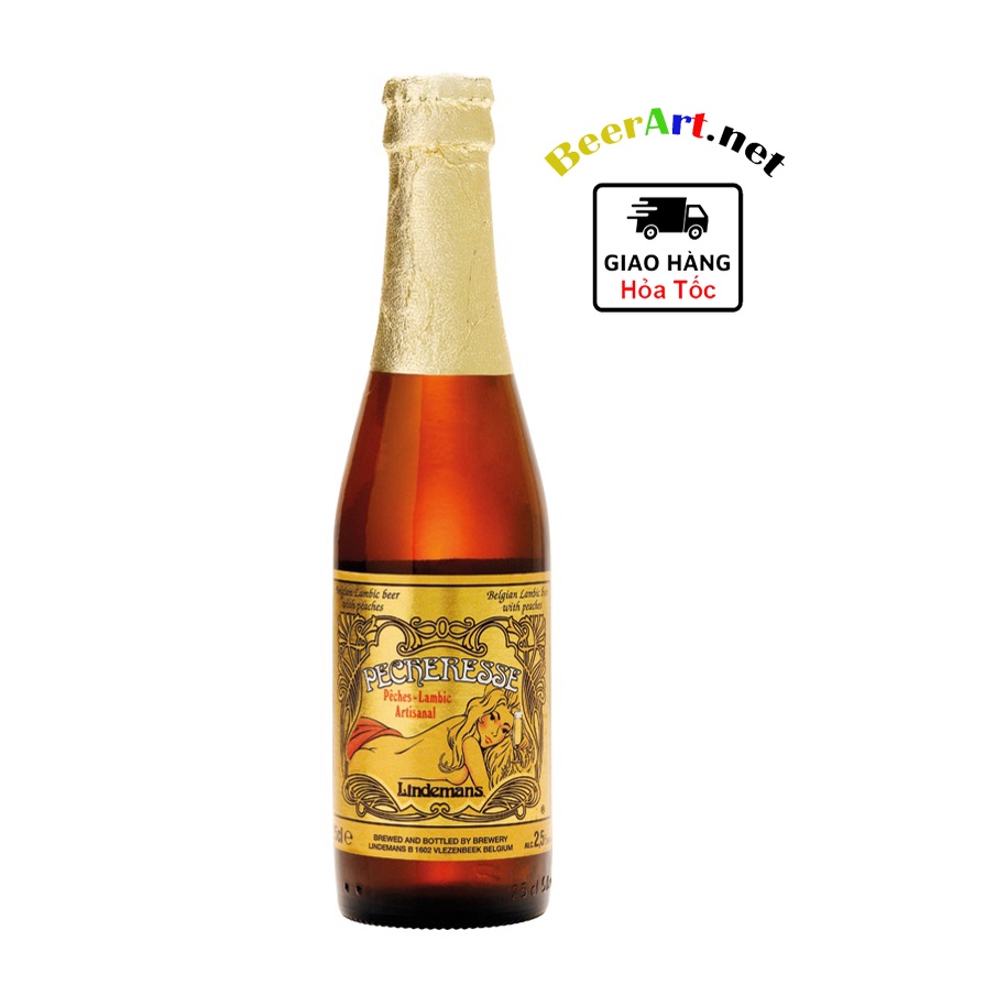 Bia Lindemans Pecheresse 2.5% (chai 250ml) | Shopee Việt Nam