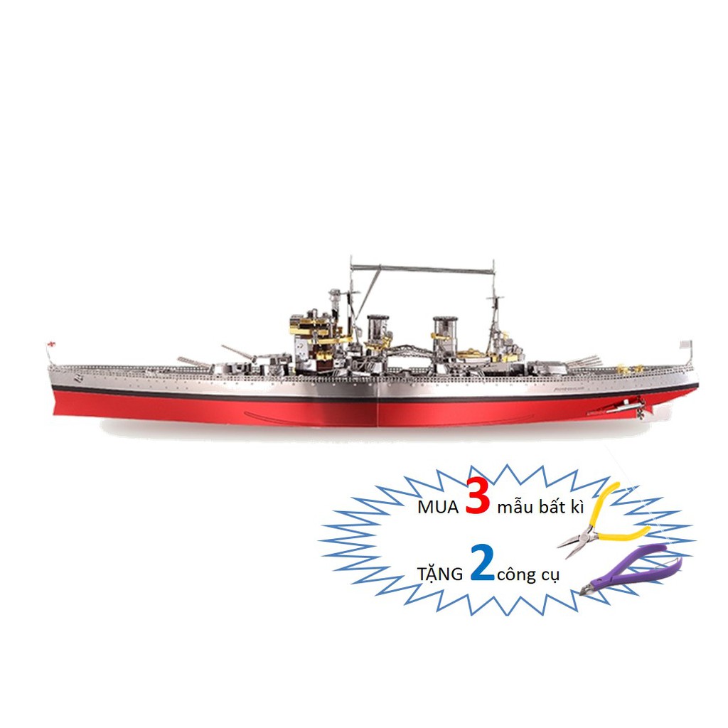 Mô Hình Lắp Ghép kim Loại 3D Thiết Giáp Hạm HMS Prince of Wales - Anh ...
