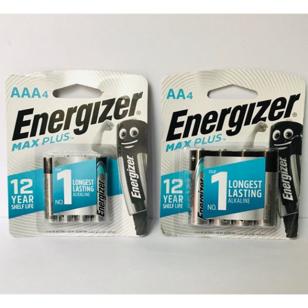 Pin Energizer Max Plus đũa AAA , tiểu AA vỉ 4 viên | Shopee Việt Nam