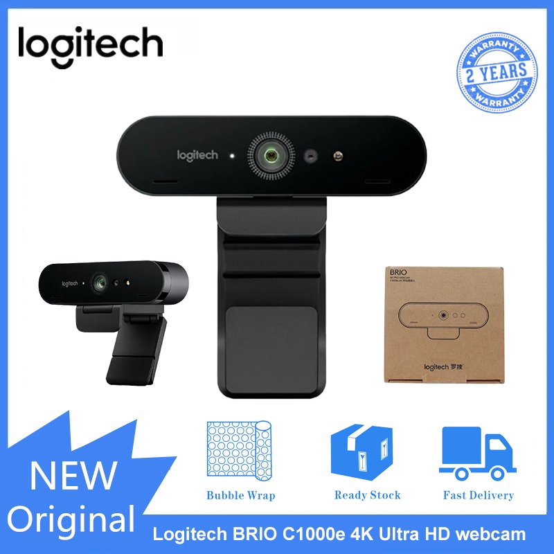 （Ready Stock）Logitech BRIO C1000e 4K Ultra HD camera, used for Video ...
