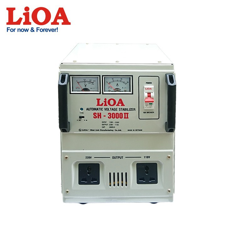 ỔN ÁP LIOA SH 3000II 3KVA,BIẾN THẾ 220V XUỐNG 110V DẢI ĐIỆN 150V-250V | Shopee Việt Nam