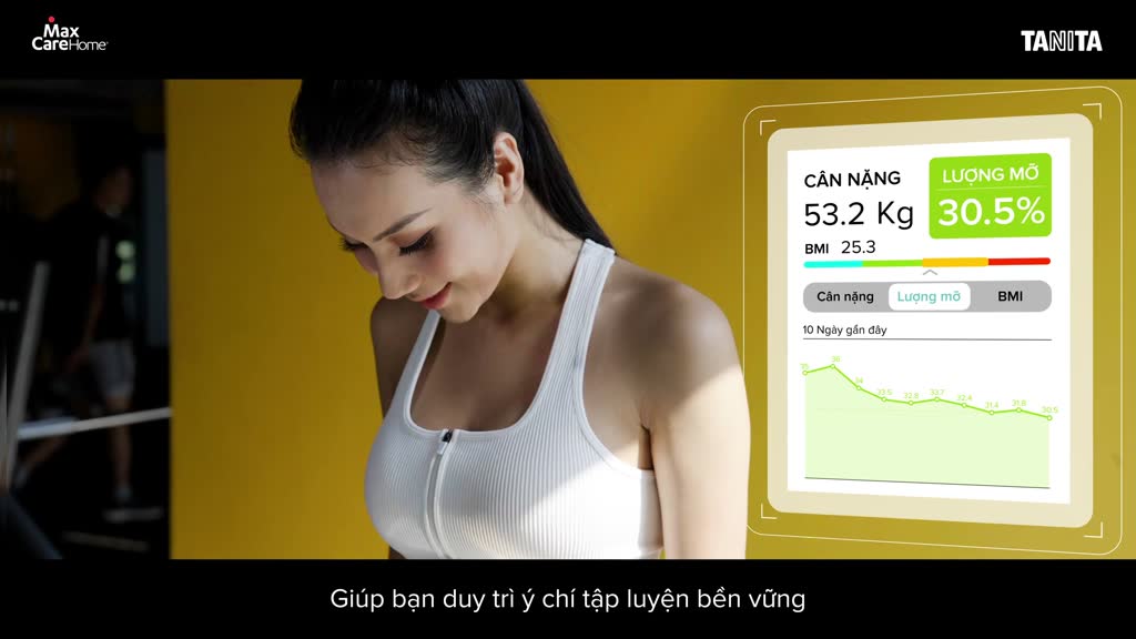 Cân điện tử sức khỏe phân tích chỉ số cơ thể Tanita BC-731 & BC-313 Nhật Bản tự nhận diện người ...