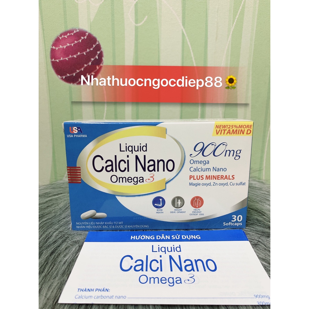 [Chính Hãng]VIÊN UỐNG CANXI NANO OMEGA 3 - DÀNH CHO NGƯỜI CẦN BỔ SUNG ...