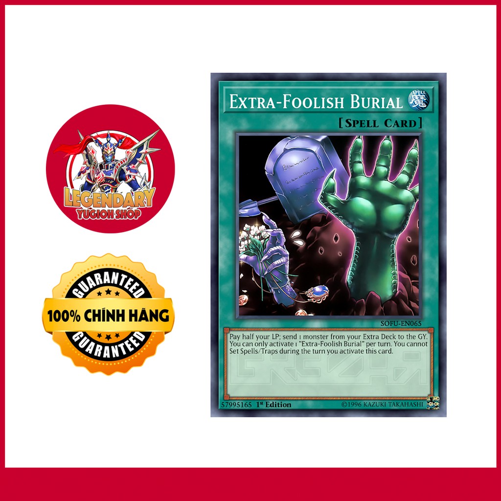 [Thẻ Bài Yugioh Chính Hãng] Extra-Foolish Burial | Shopee Việt Nam