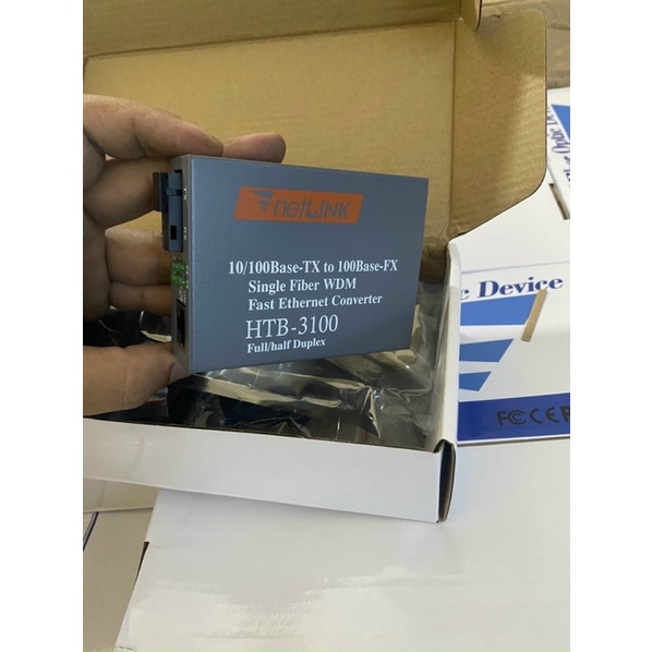 Bộ Chuyển Đổi Quang Điện Netlink HTB 3100 AB 25Km | Shopee Việt Nam