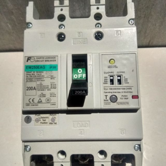 ELCB - Aptomat - Cầu dao chống giật 200A - 3P | Shopee Việt Nam