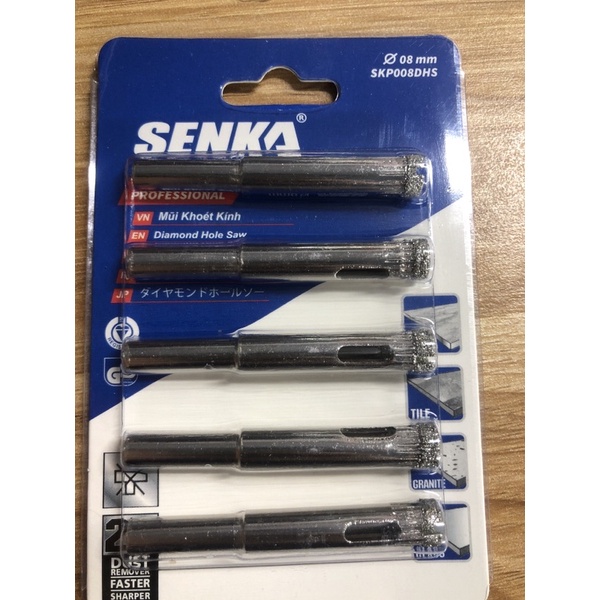 Mũi Khoét Kính /gạch men/ đa Marble/Granite SENKA ( chọn sire 6-60mm) | Shopee Việt Nam