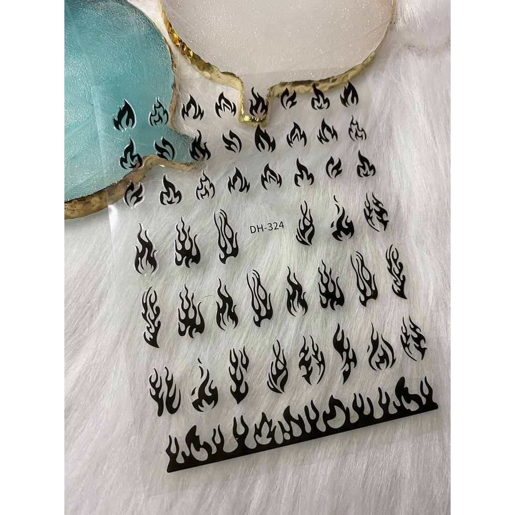 Sticker dán móng nghệ thuật hình lửa | Shopee Việt Nam