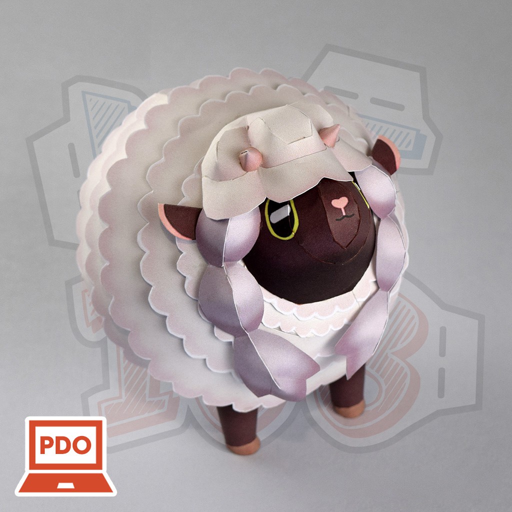 Mô hình giấy Anime Game Pokemon Wooloo | Shopee Việt Nam