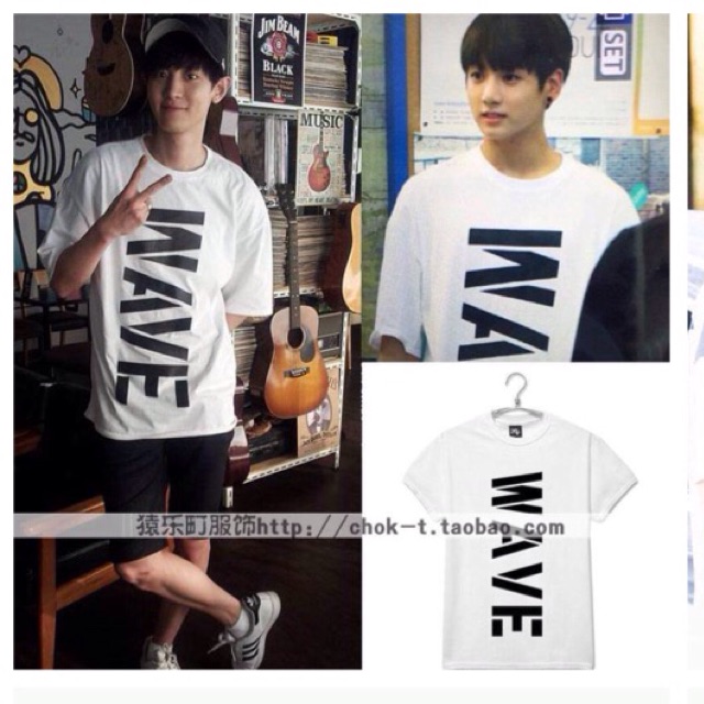 (Tặng ảnh BTS)Áo BTS JK WAVE | Shopee Việt Nam
