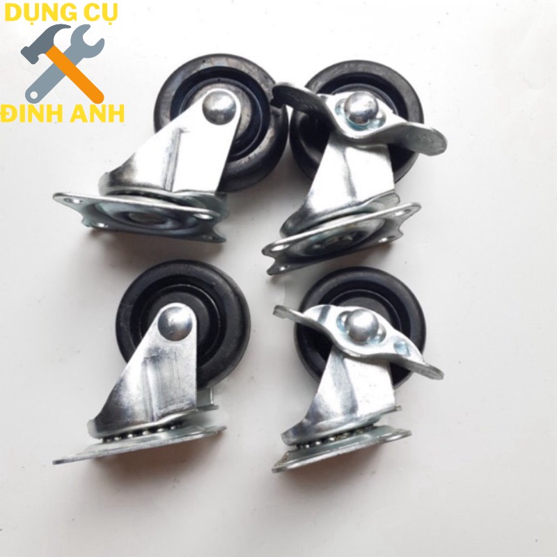 BÁNH XE KÉO HÀNG NHỰA ĐEN 4 cm - 4 cái | Shopee Việt Nam