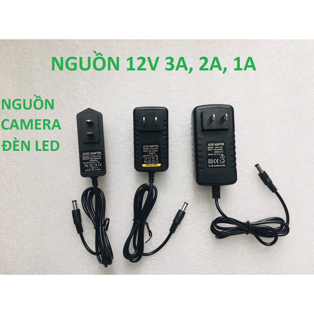 Nguồn Adapter Camera 12V, 9V, 5V cho Camera, đèn led | Shopee Việt Nam
