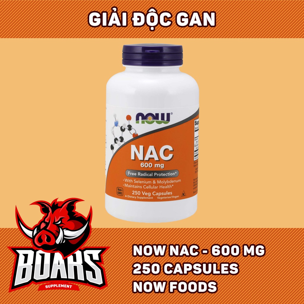 NOW NAC (N-ACETYL CYSTEINE) 1000MG: VIÊN UỐNG HỖ TRỢ GIẢI ĐỘC GAN VÀ ...
