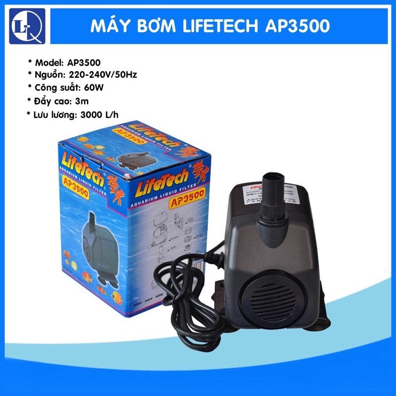 Máy Bơm Nước Hồ Cá LIFETECH AP 3500 | Lifetech AP3500 - 60w | Shopee ...
