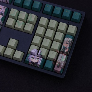 Nahida Keycaps Cherry Profile Genshin Impact Anime PBT Dye Sub Bàn phím ...