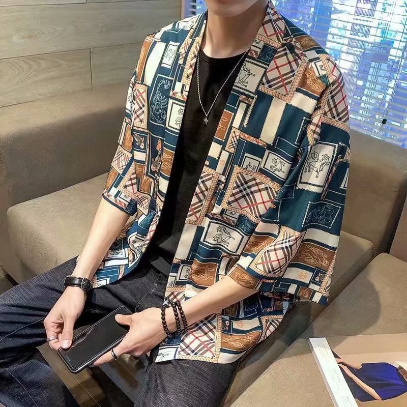 Retro Road Robe Sun Jacket Seven-Sleeve Men and Women Japanese Road ...
