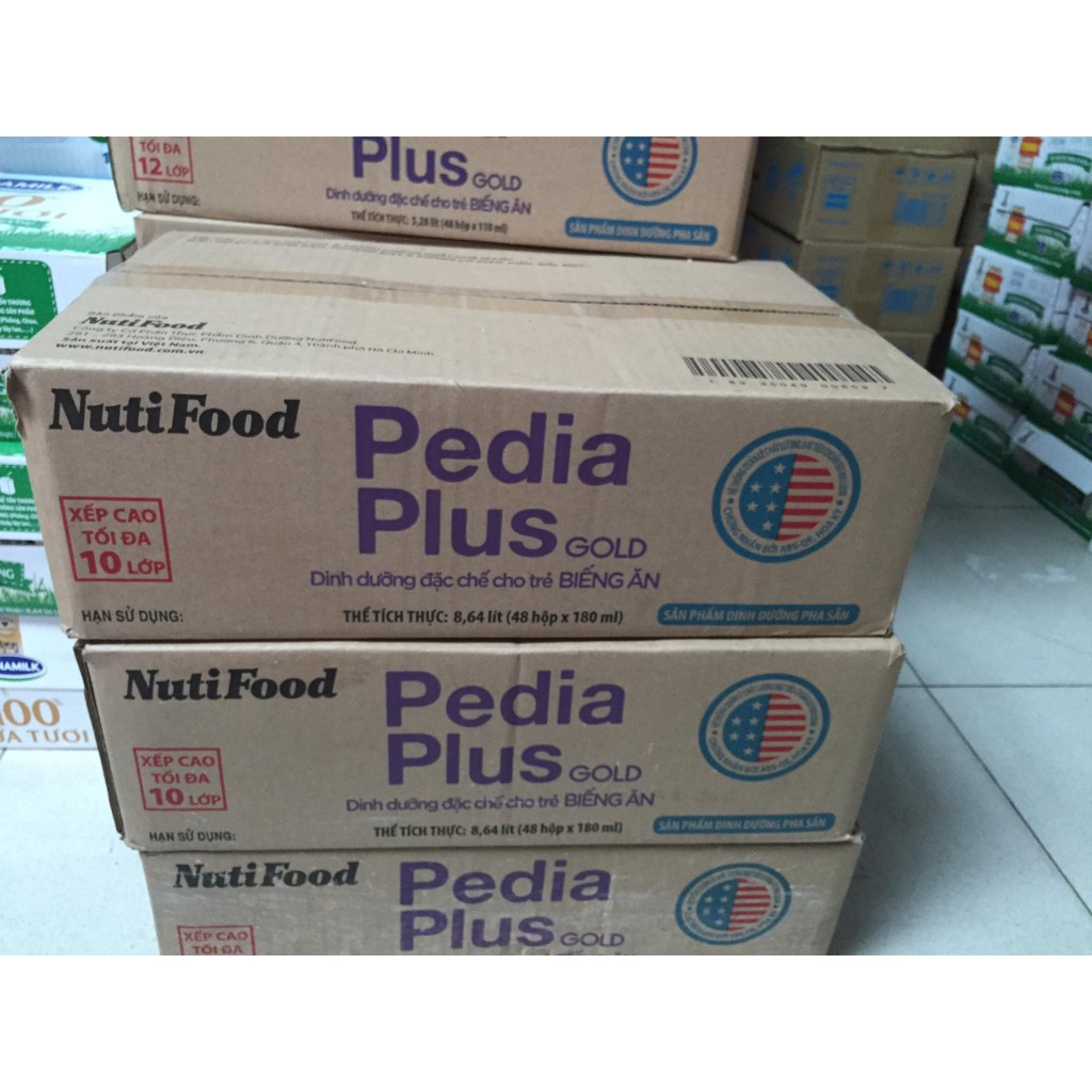 Thùng sữa Pedia Plus Gold 180ml | Shopee Việt Nam