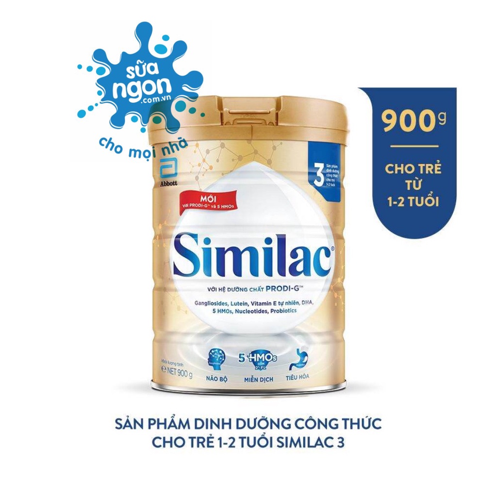 Sữa bột Similac IQ PLUS 3 HMO 5G (900g) | Shopee Việt Nam