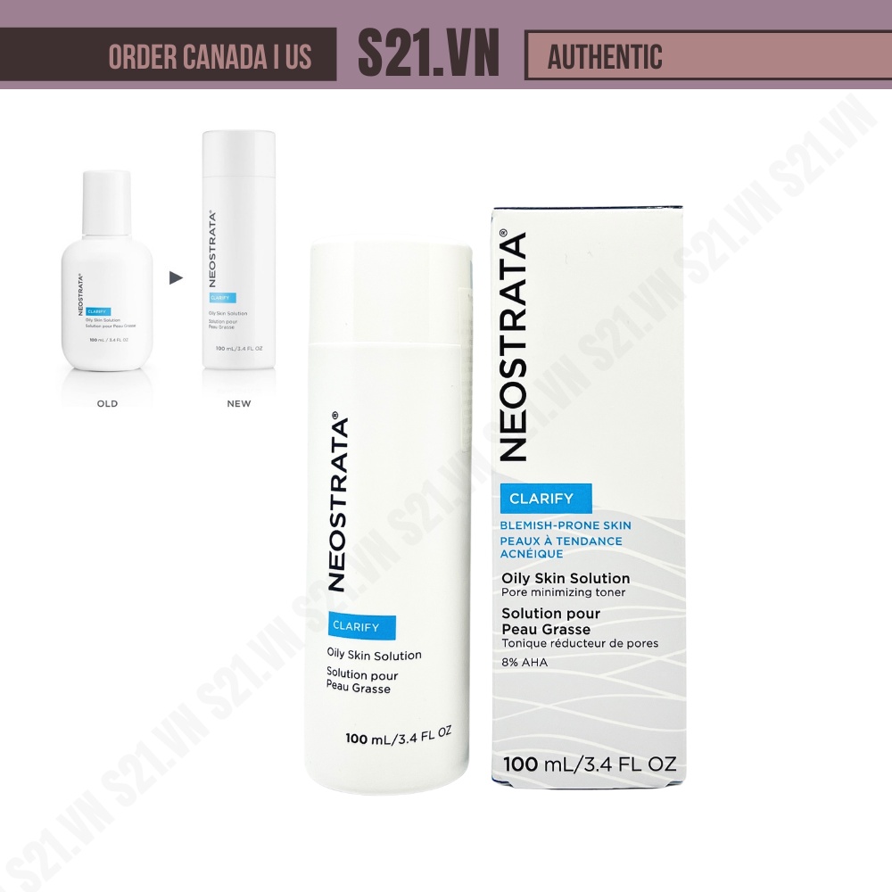 [Bản Mỹ]Nước Hoa Hồng Tẩy Da Chết Hóa Học 8% AHA Neostrata Clarify Oily ...