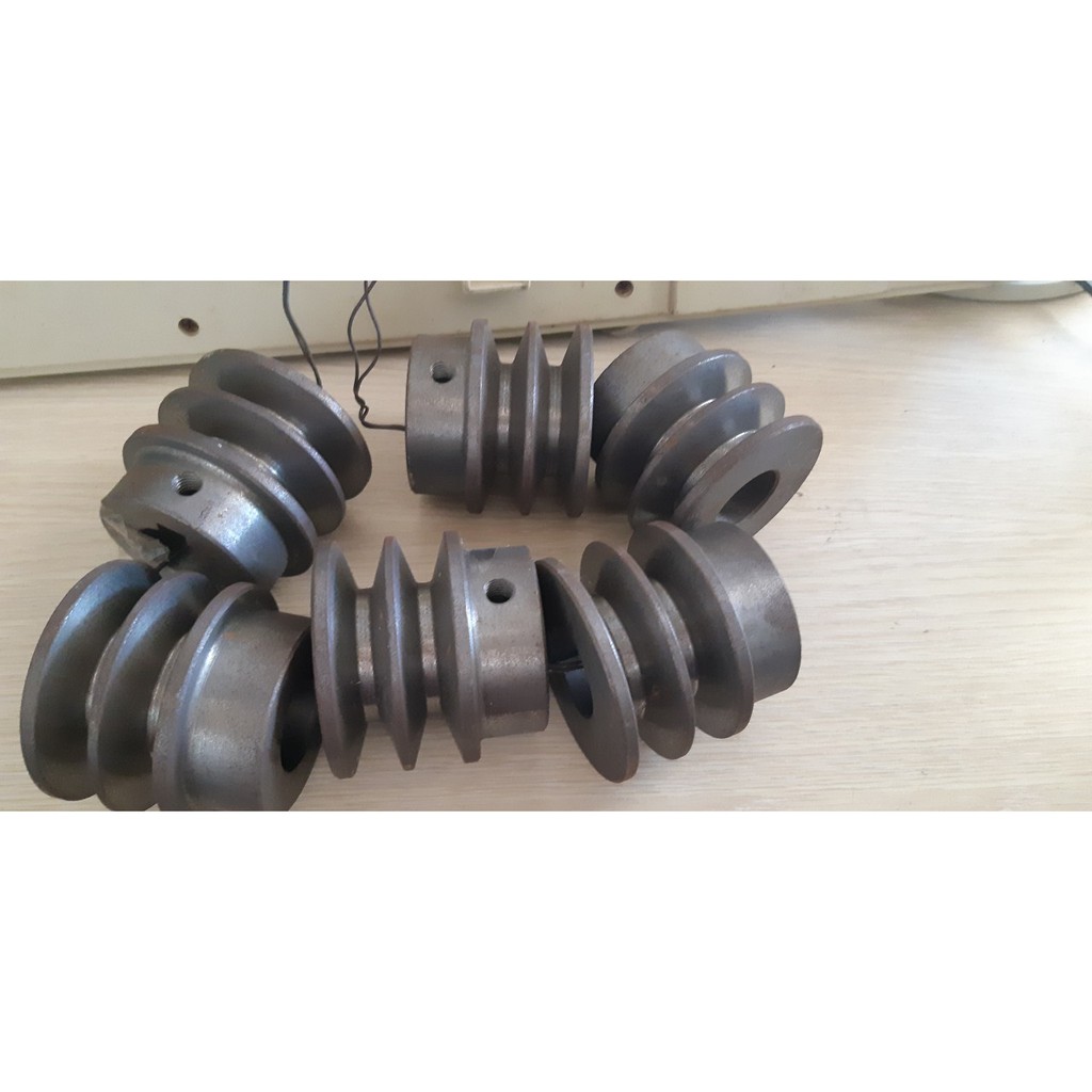 Puly sắt 6 phân cốt 24mm 2 rãnh | Shopee Việt Nam